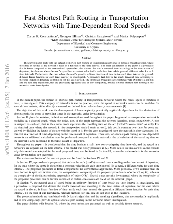 (PDF) Optimal Polynomial Solution for the Minimum Sum Two Paths Problem