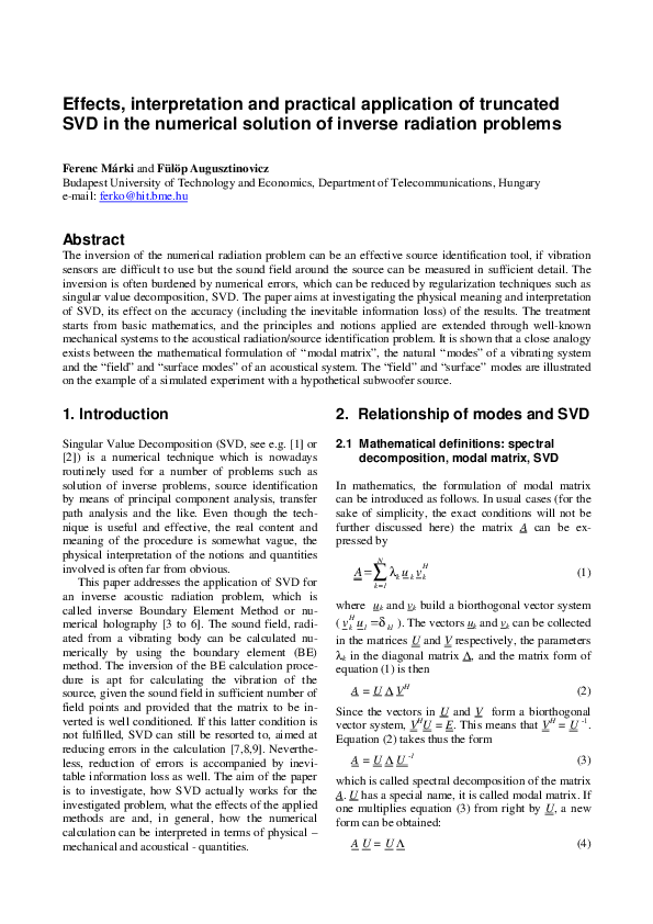 (PDF) Effects, interpretation and practical application of truncated ...