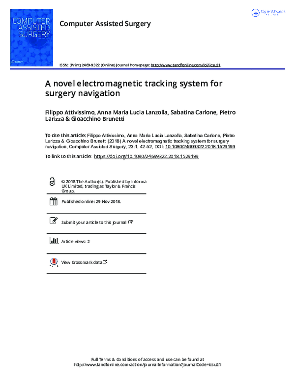 (PDF) A novel electromagnetic tracking system for surgery navigation ...