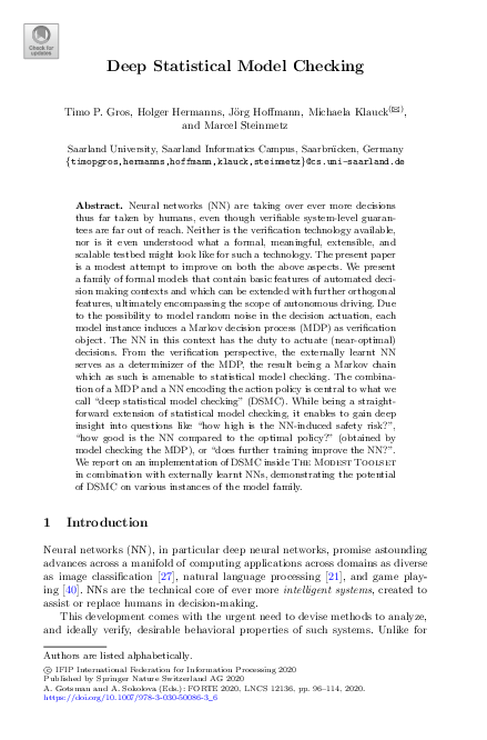 (PDF) Deep Statistical Model Checking
