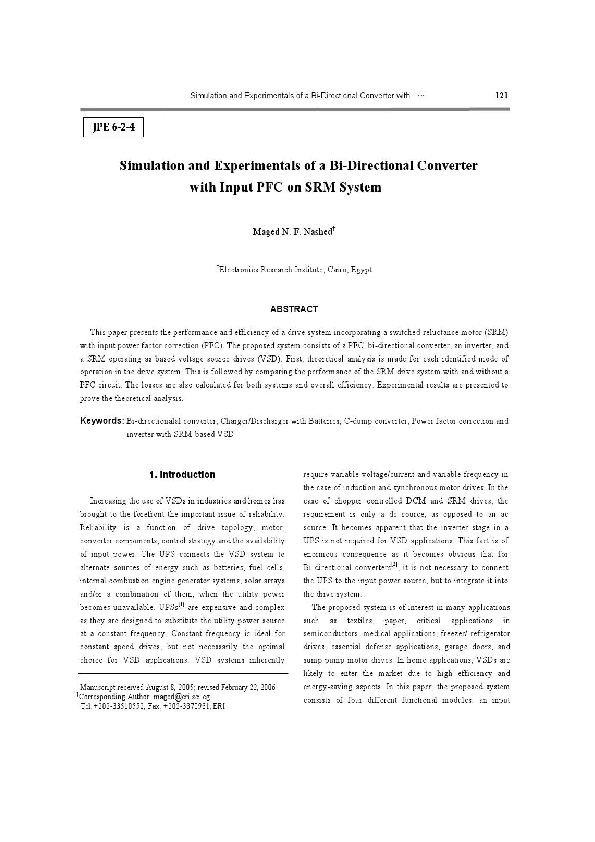 (PDF) Simulation and Experimentals of a Bi-Directional Converter with ...