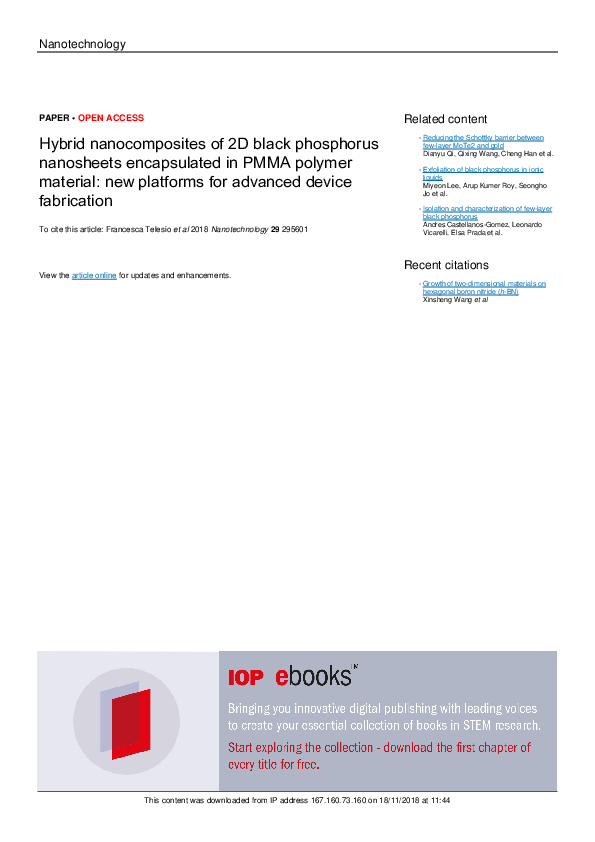 Hybrid nanocomposites of 2D black phosphorus nanosheets encapsulated in ...