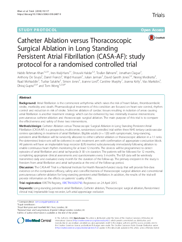 (PDF) Comparing Catheter vs Surgical Ablation for AF