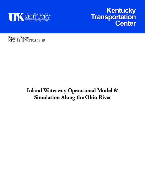 (PDF) Inland Waterway Operational Model & Simulation Along the Ohio River