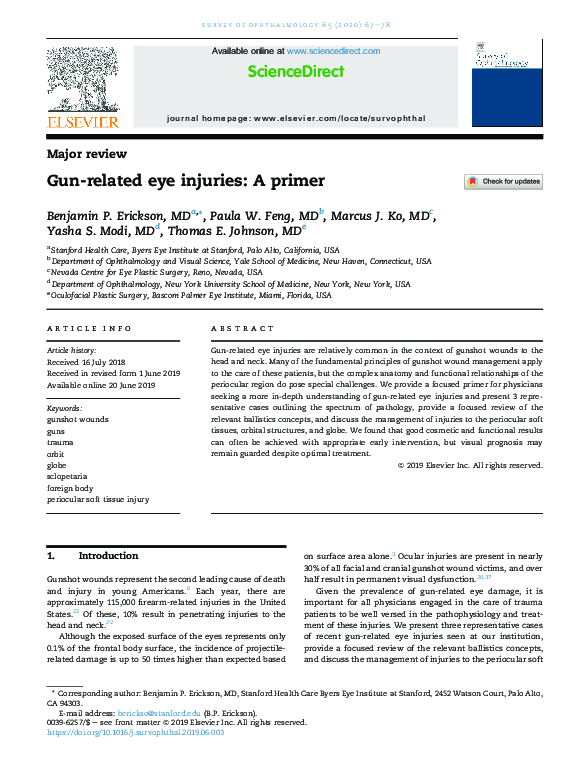 (PDF) Understanding Gun-Related Eye Injuries