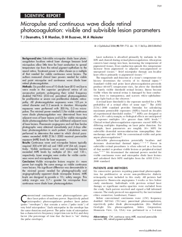 (PDF) Micropulse and continuous wave diode retinal photocoagulation ...