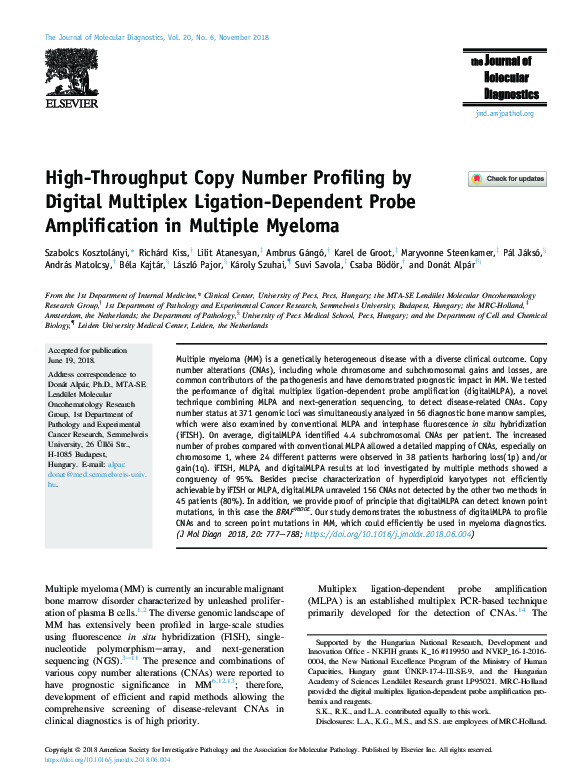 (PDF) High-Throughput Copy Number Profiling by Digital Multiplex ...