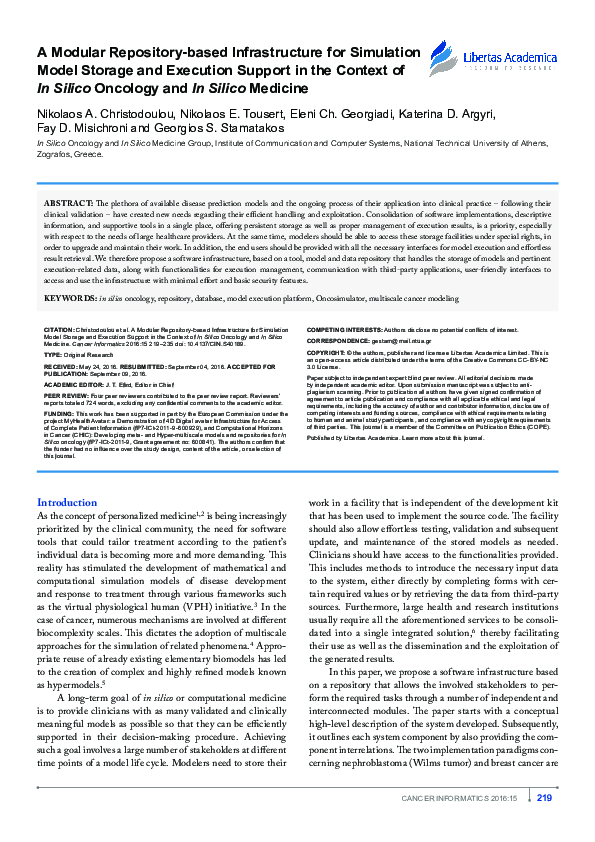 (PDF) A Modular Repository-based Infrastructure for Simulation Model ...