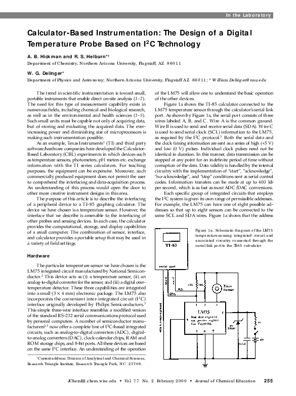 (PDF) Calculator-Based Instrumentation: The Design of a Digital ...