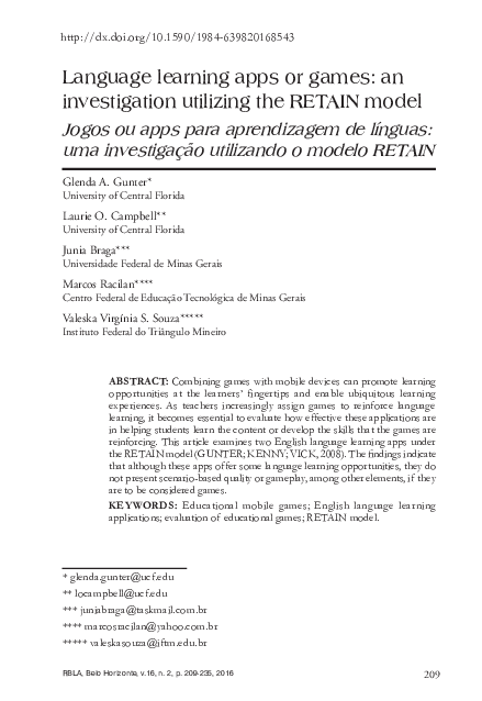 (PDF) Language learning apps or games: an investigation utilizing the ...