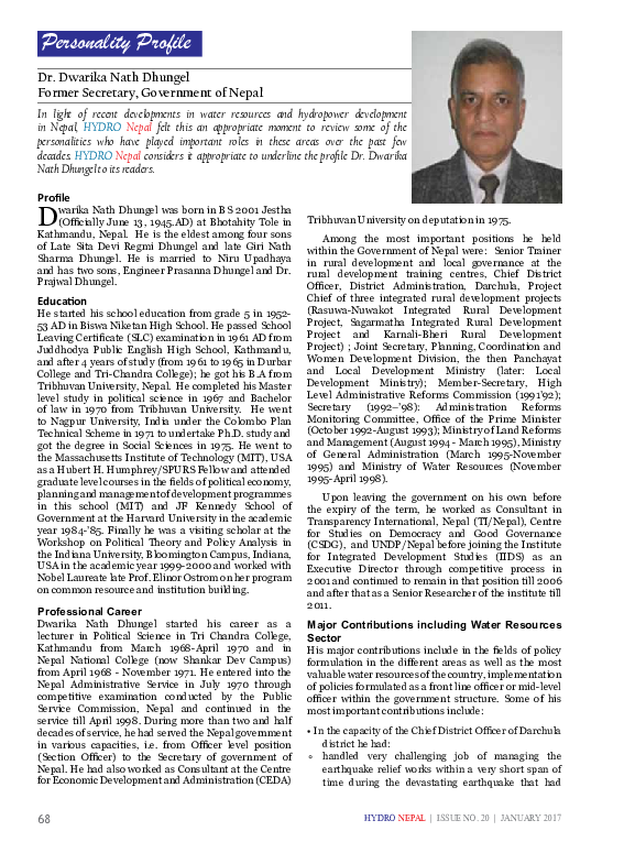 (PDF) Personality Profile