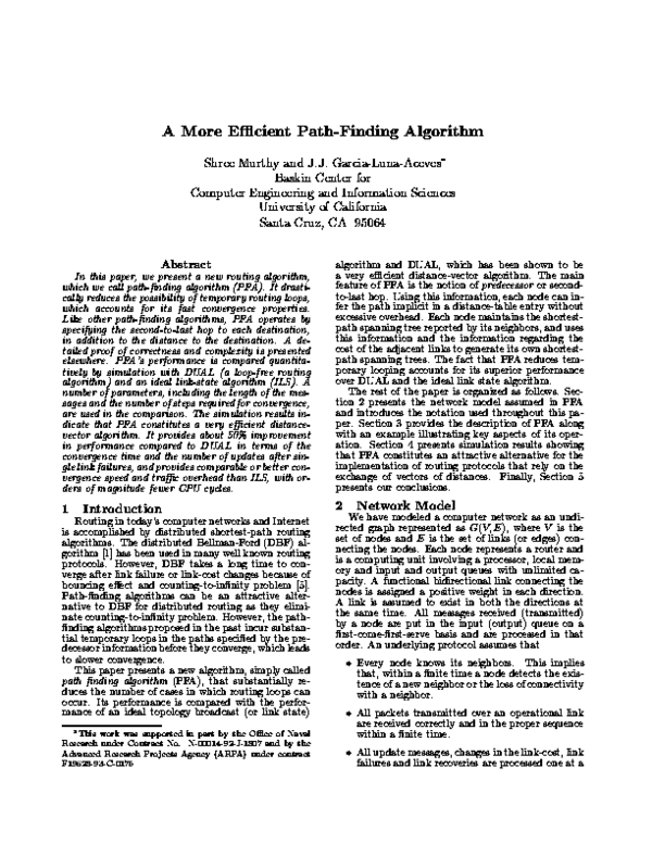 (PDF) A more efficient path-finding algorithm