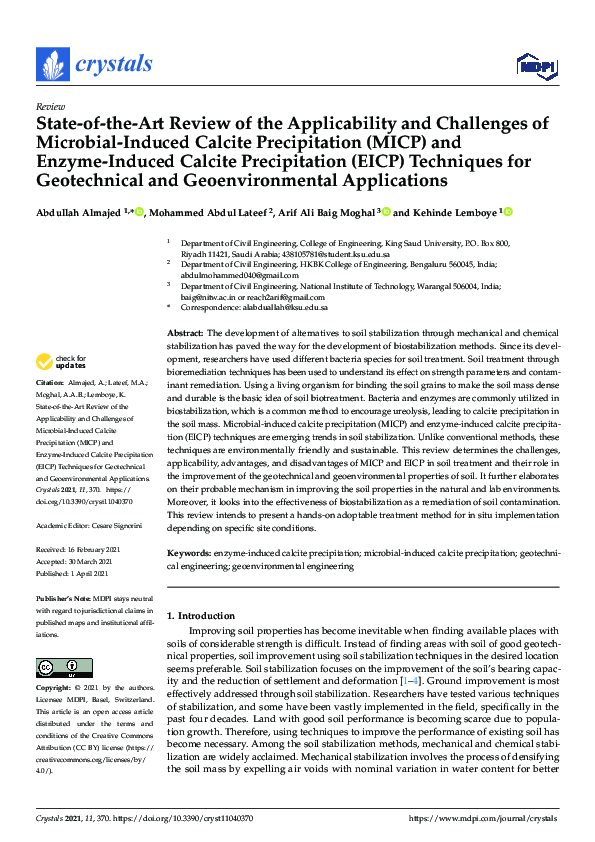 (PDF) State-of-the-Art Review of the Applicability and Challenges of ...