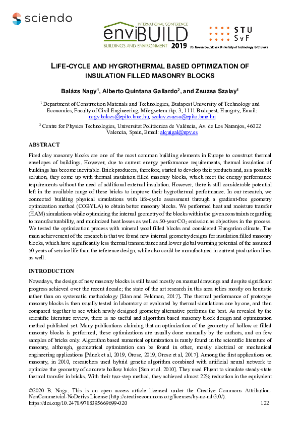 (PDF) Life-Cycle and Hygrothermal Based Optimization of Insulation ...