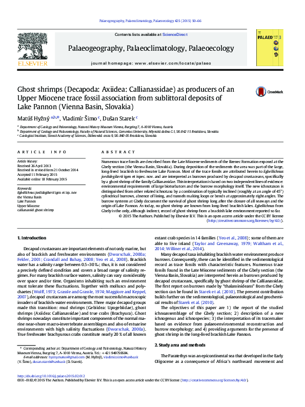 (PDF) Ghost shrimps (Decapoda: Axiidea: Callianassidae) as producers of ...
