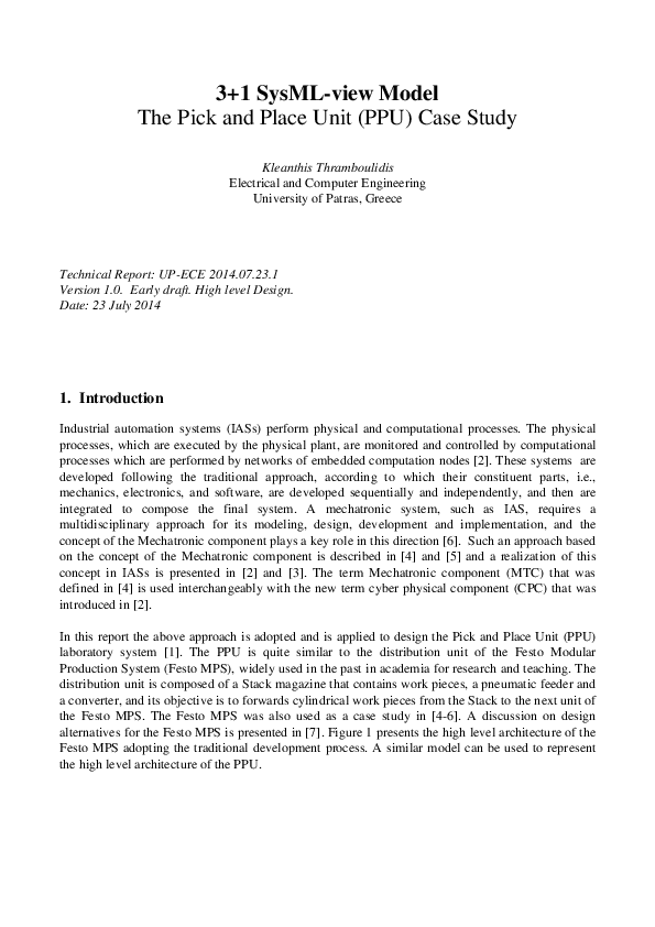 (PDF) PPU Case Study V1.0 High Level Design Early Draft