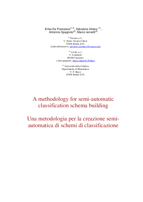 (PDF) A methodology for semi-automatic classification schema building ...