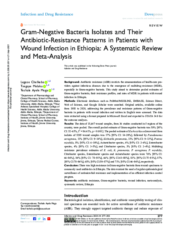 (PDF) Gram-Negative Bacteria Isolates and Their Antibiotic-Resistance ...