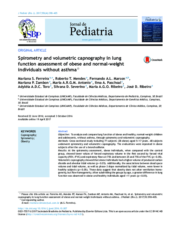 (PDF) Spirometry and volumetric capnography in lung function assessment ...