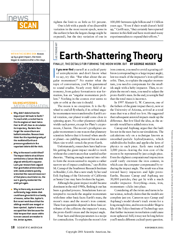 (PDF) Earth-Shattering Theory | George Musser - Academia.edu
