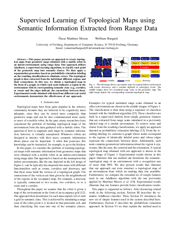 (PDF) Supervised Learning of Topological Maps using Semantic ...