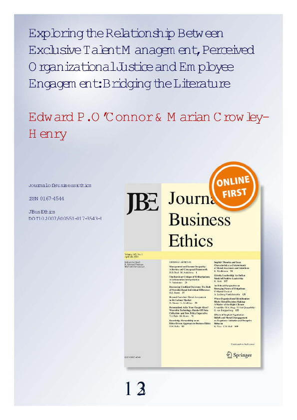 (PDF) Exploring the Relationship Between Exclusive Talent Management ...