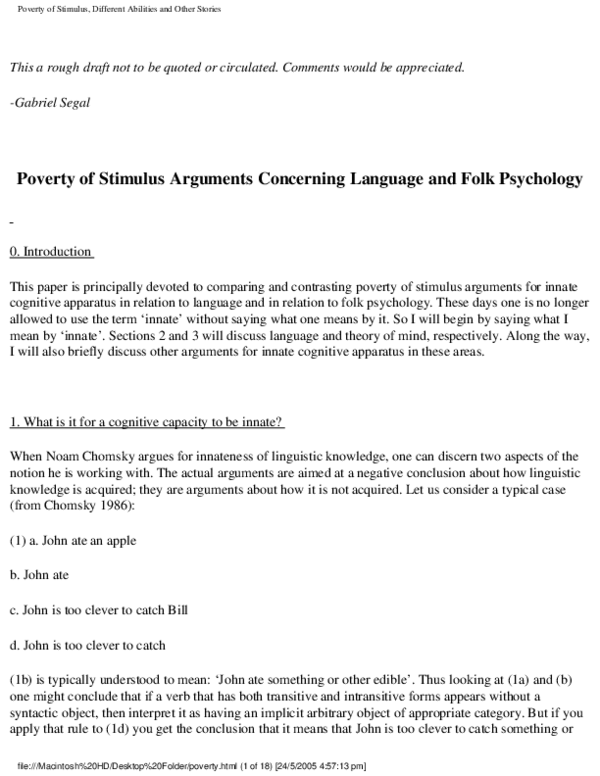 (PDF) The Innate Mind, Volume 3