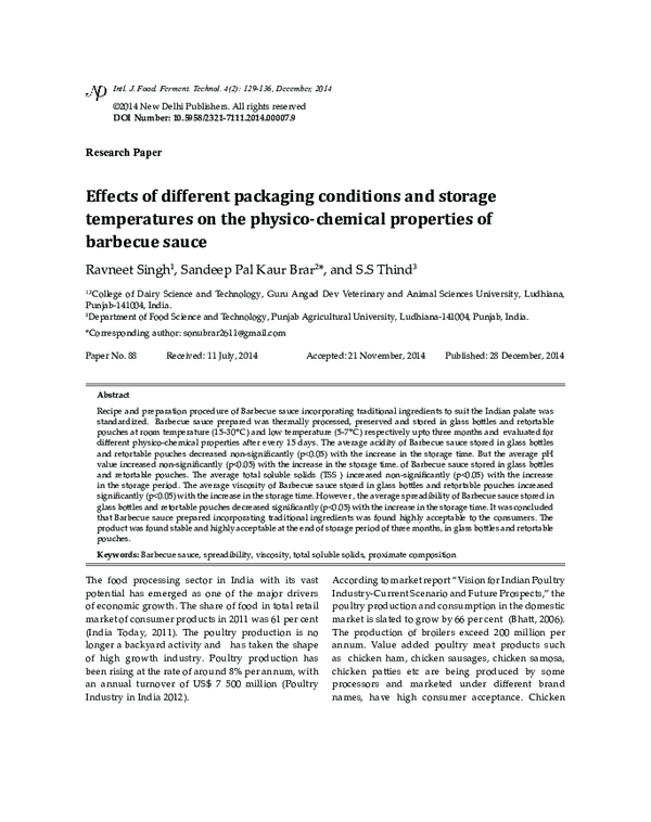 (PDF) Effects of different packaging conditions and storage temperatures on the physico-chemical ...