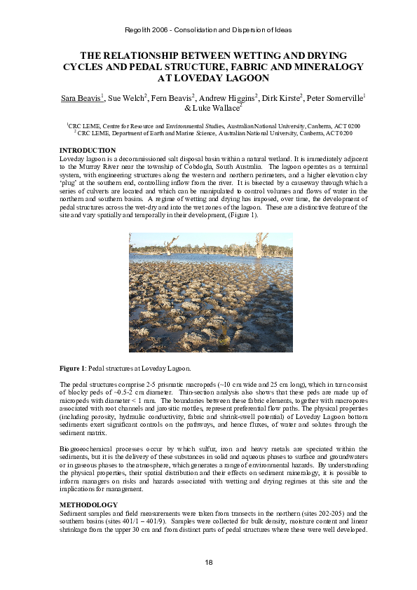 (PDF) The Relationship Between Wetting and Drying Cycles and Pedal ...