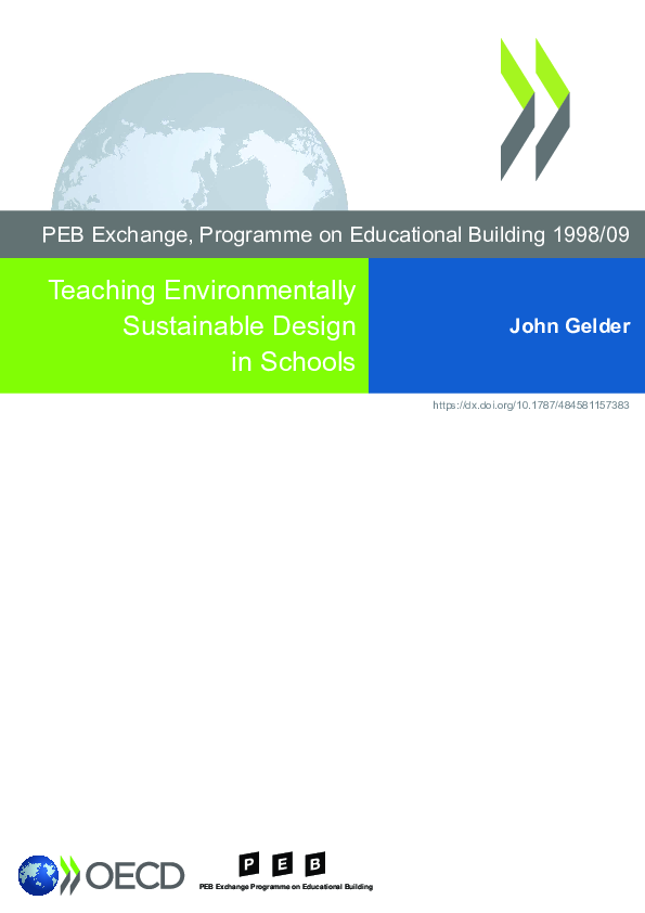 (PDF) Teaching Environmentally Sustainable Design in Schools