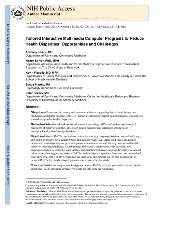 (PDF) Tailored interactive multimedia computer programs to reduce ...