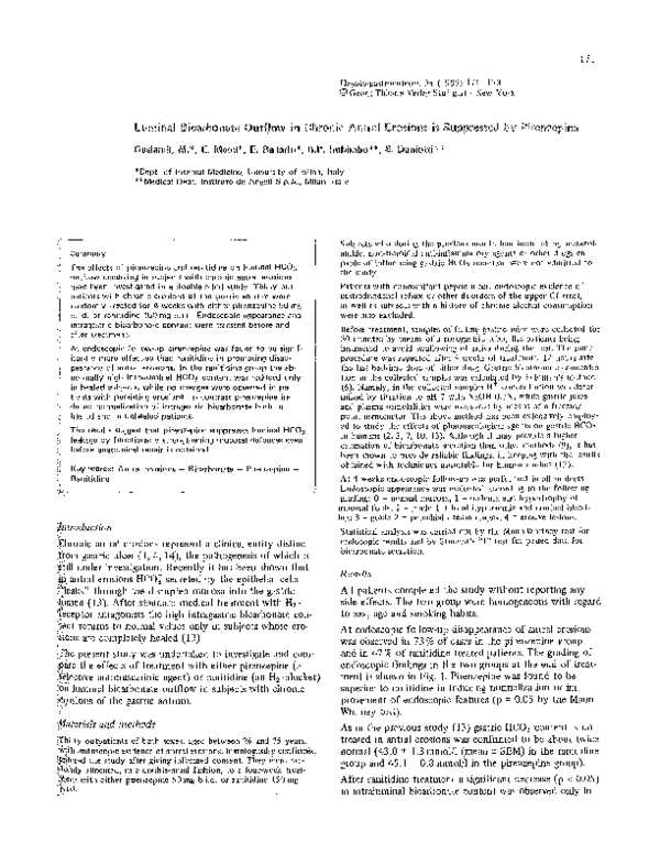 (PDF) Luminal bicarbonate outflow in chronic antral erosions is ...