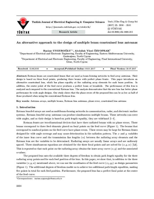 Pdf An Alternative Approach To The Design Of Multiple Beam