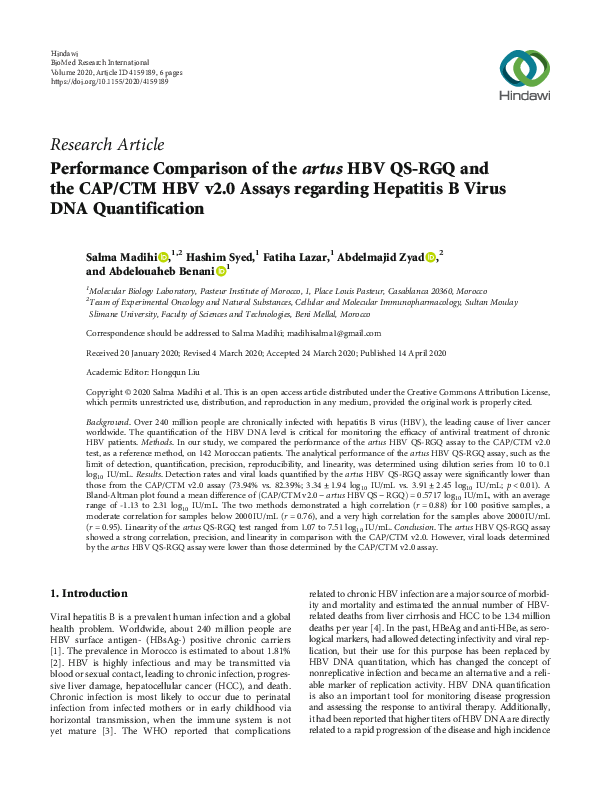 (PDF) Performance Comparison of the artus HBV QS-RGQ and the CAP/CTM ...