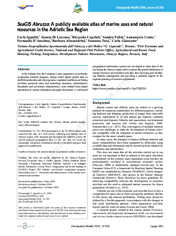 (PDF) SeaGIS Abruzzo: A publicly available atlas of marine uses and ...