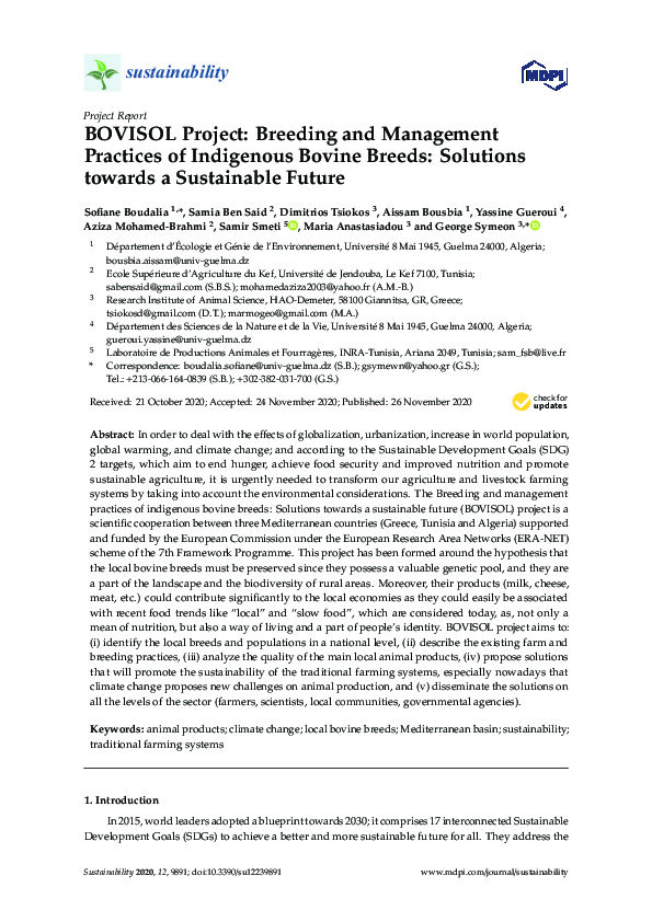 (PDF) BOVISOL Project: Breeding and Management Practices of Indigenous ...