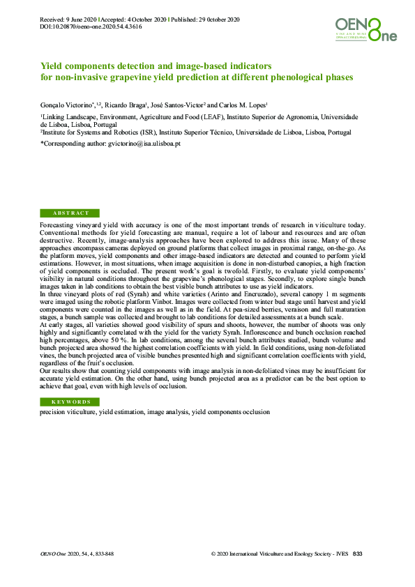 (PDF) Yield components detection and image-based indicators for non-invasive grapevine yield ...