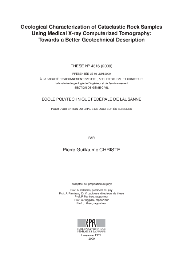 (PDF) Geological characterization of cataclastic rock samples using ...