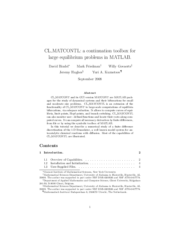 (PDF) CL MATCONTL: a continuation toolbox for large equilibrium ...
