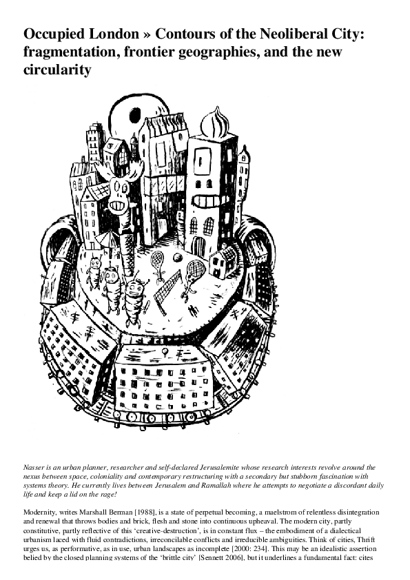 (PDF) Contours of the Neoliberal City