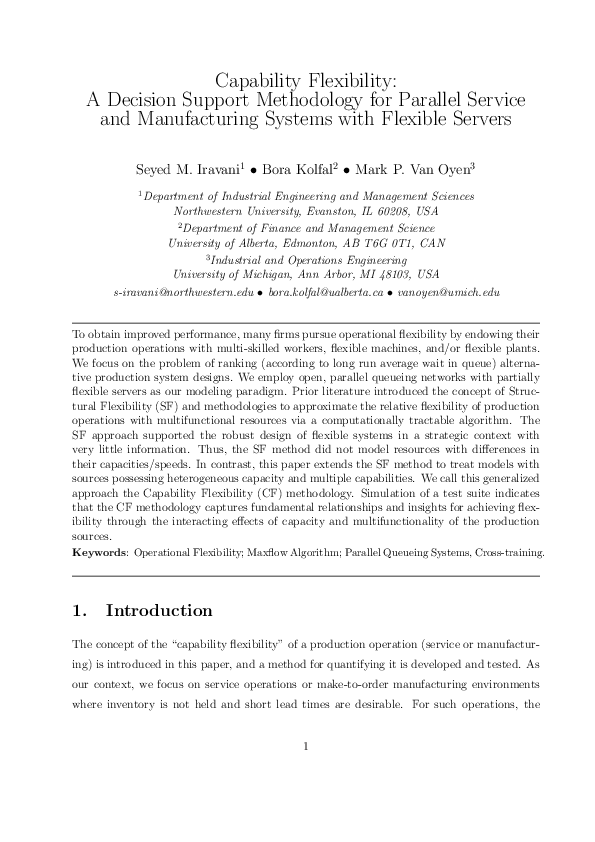 (PDF) Capability flexibility: a decision support methodology for ...