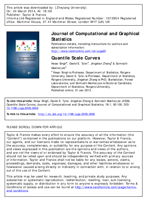 (PDF) Quantile Scale Curves