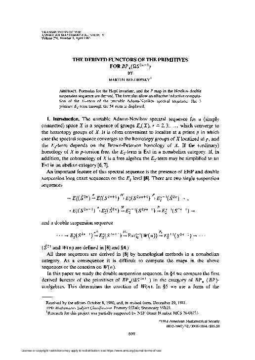 (PDF) The derived functors of the primitives for ${\rm BP}\sb\ast (\Omega S\sp{2n+1})$