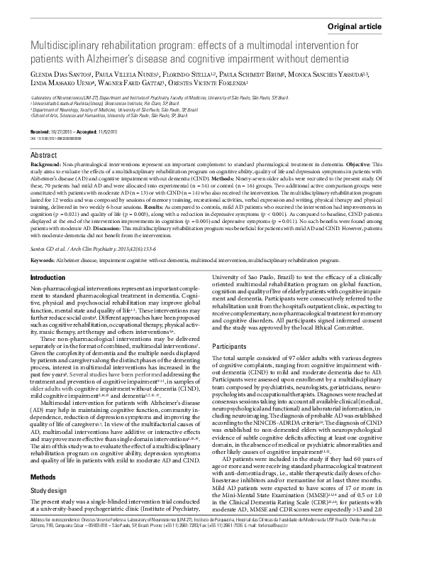 (PDF) Multidisciplinary rehabilitation program: effects of a multimodal intervention for ...
