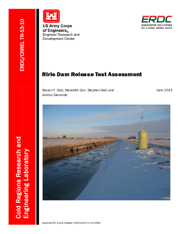 (PDF) Ririe Dam Release Test Assessment