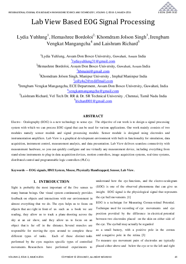 (PDF) Lab View Based EOG Signal Processing