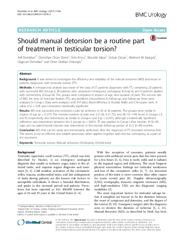 (PDF) Should manual detorsion be a routine part of treatment in ...