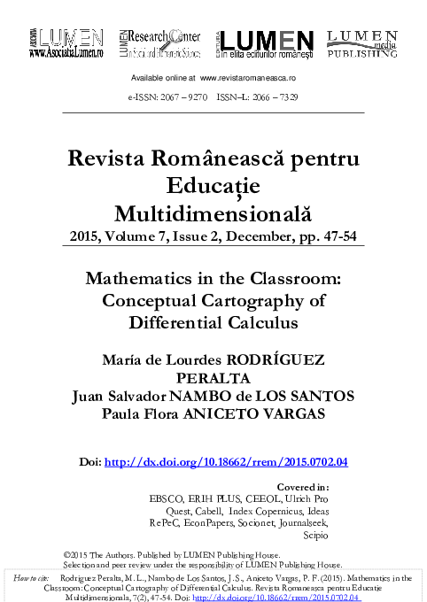 (PDF) Mathematics in the Classroom: Conceptual Cartography of ...
