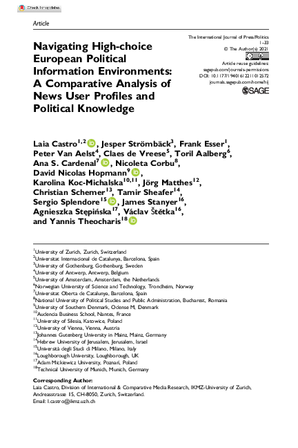 (PDF) Navigating High-choice European Political Information ...