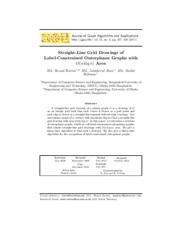 (PDF) Straight-Line Grid Drawings of Label-Constrained Outerplanar ...